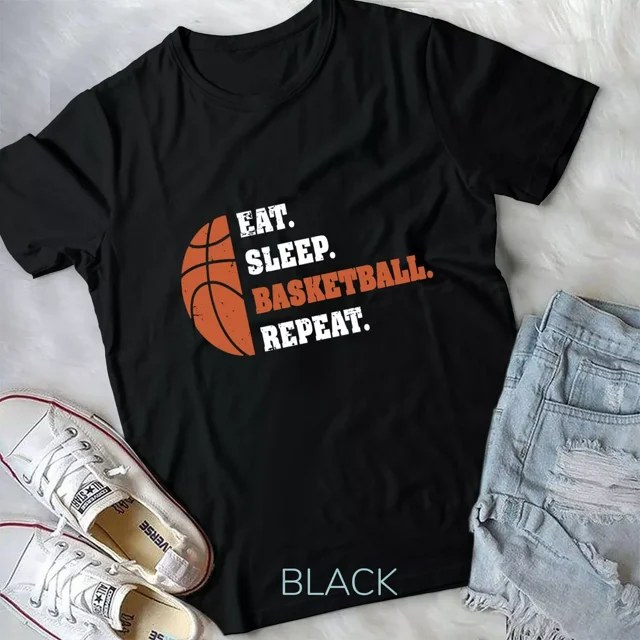 Gildan Eat. Sleep. Basketball. Repeat. Unisex T-Shirt - Walmart.com