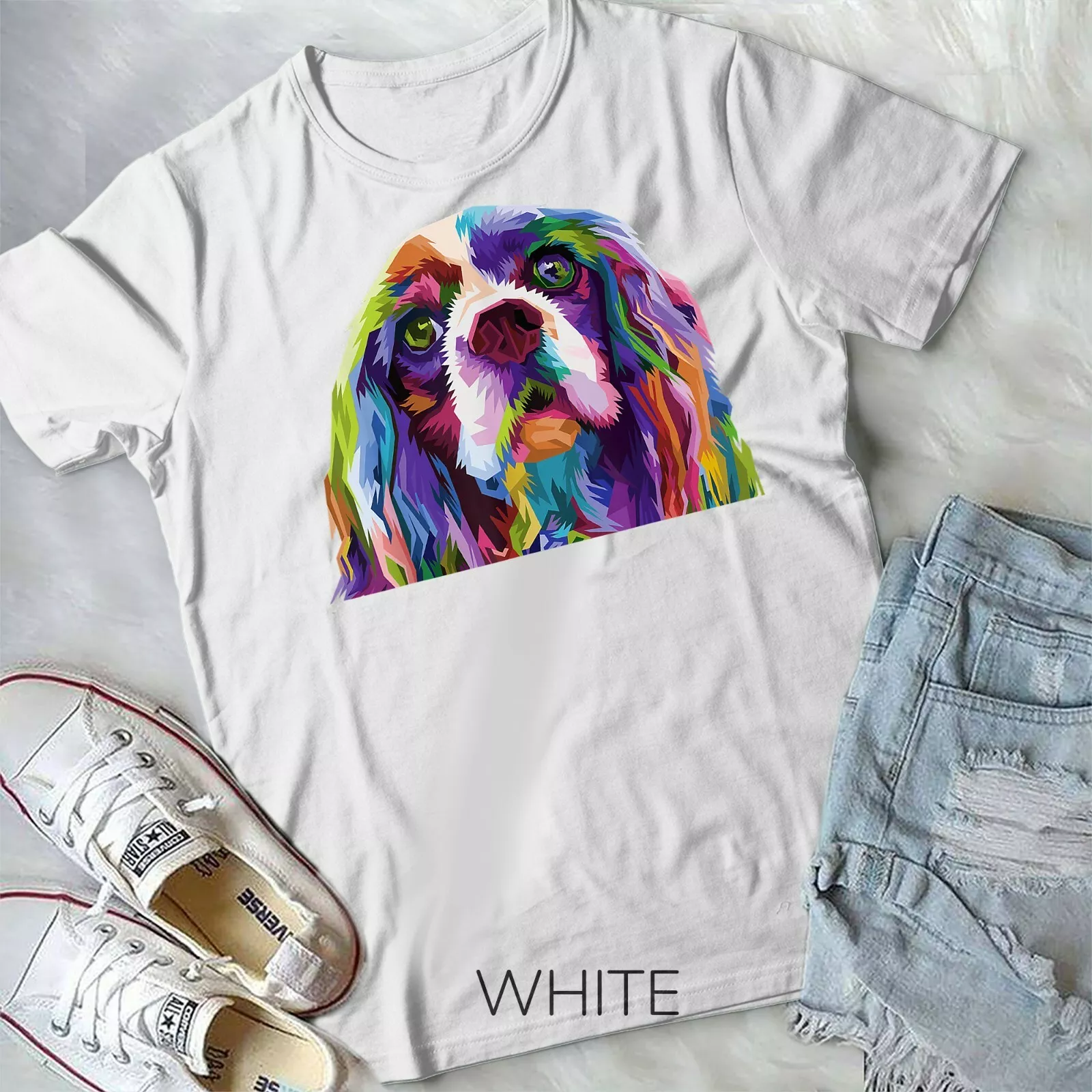 Gildan English Cocker Spaniel Pop Art Portrait Dog Owner Unisex Form T ...