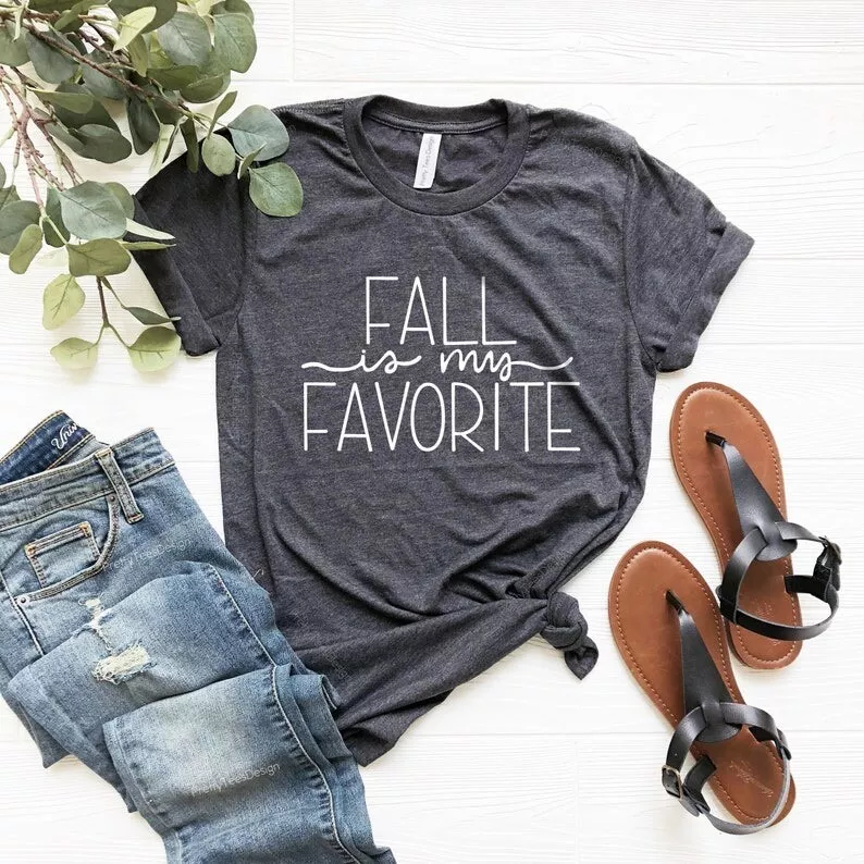 Gildan Fall Shirts, Fall Is My Favorite Shirt, Fall Women Shirts, Fall ...