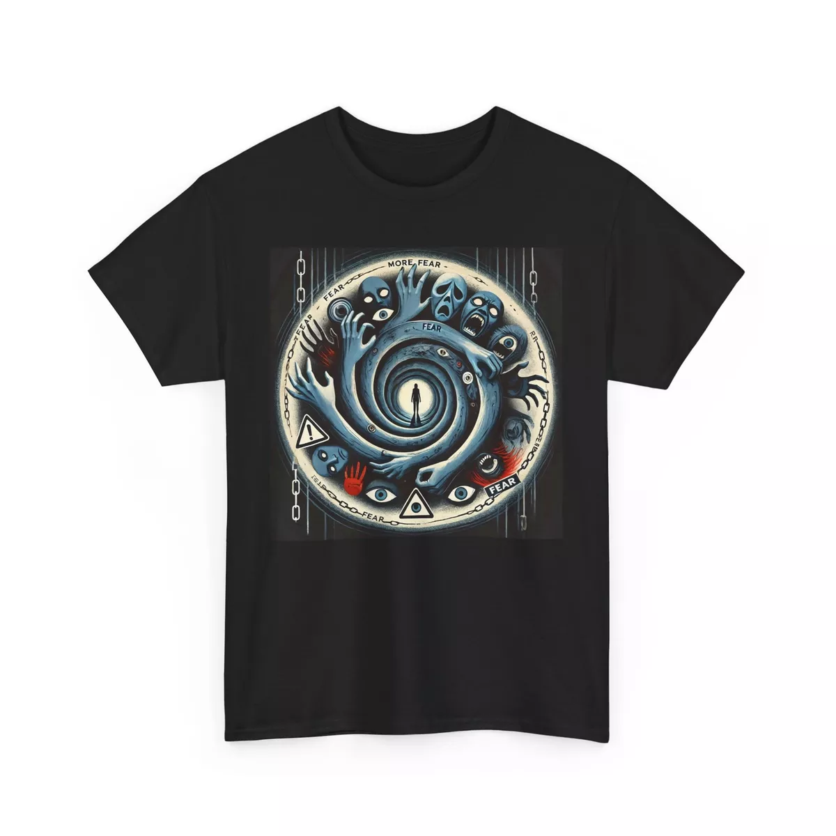 Gildan Fear Creates Fear T-Shirt | Emotional Cycle Graphic | Gothic ...