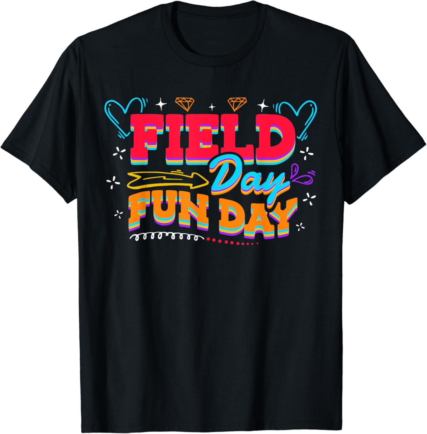 Gildan Field Day Fun Day Teacher Student Kids School Outdoor Event T ...