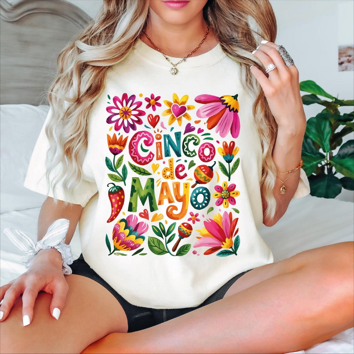 Gildan Fiesta Party Squad Graphic Tee, Colorful Celebration Outfit Inspired By Mexican Culture ...