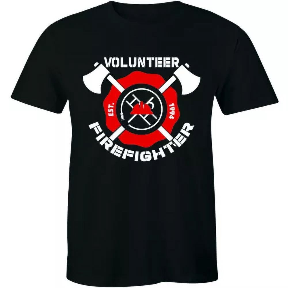 Gildan Firefighter Volun r Fire Rescue Thin Red Line Department Tshirt ...