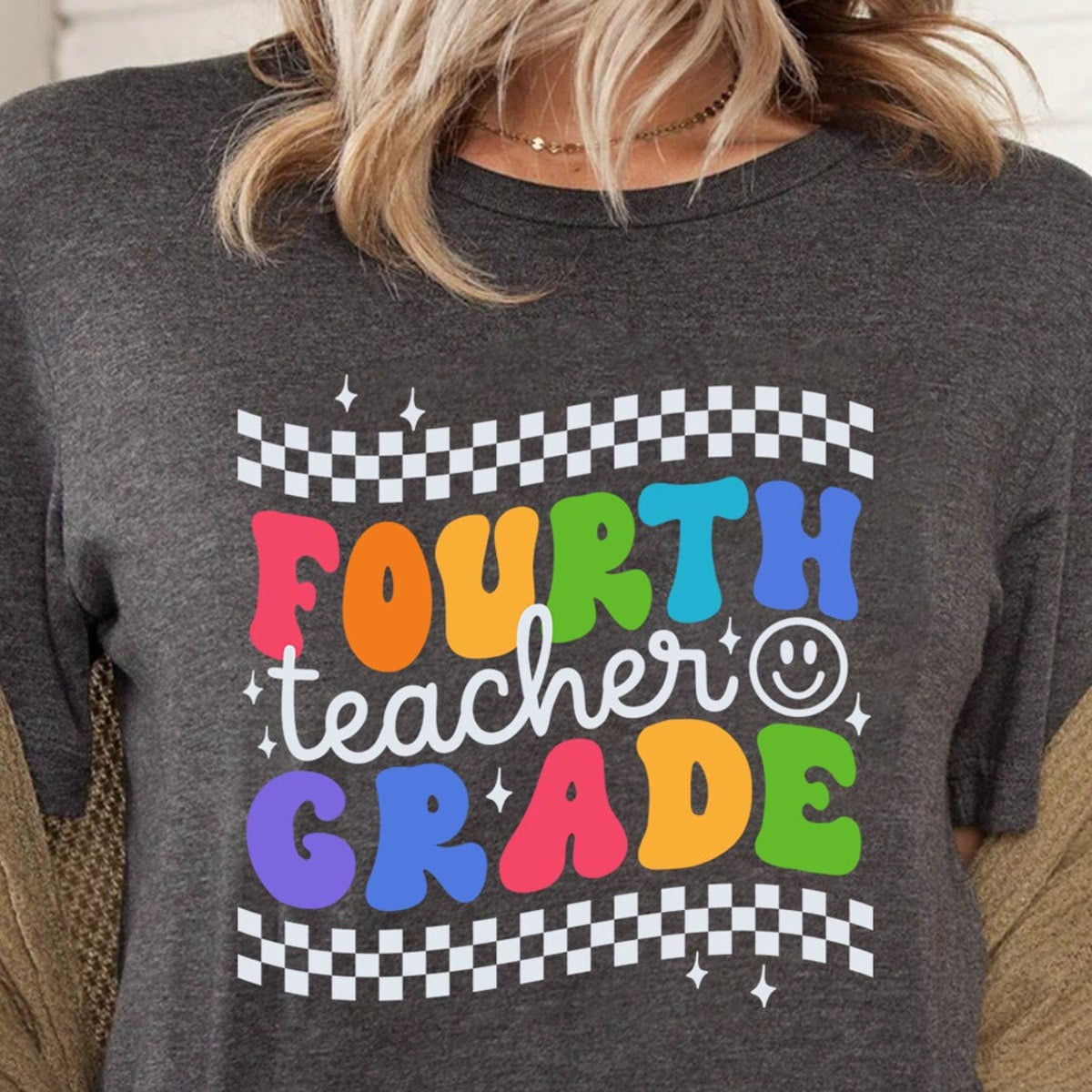 Gildan Fourth Grade Teacher Shirt, Teacher Team Shirts, 4th Grade ...