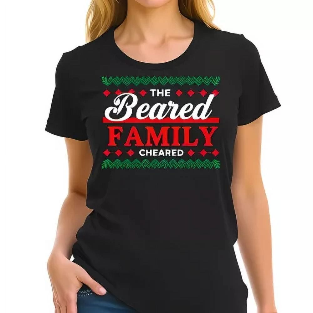 Gildan Funny Christmas T-Shirt - "The Bearded Family Cheared -All T ...
