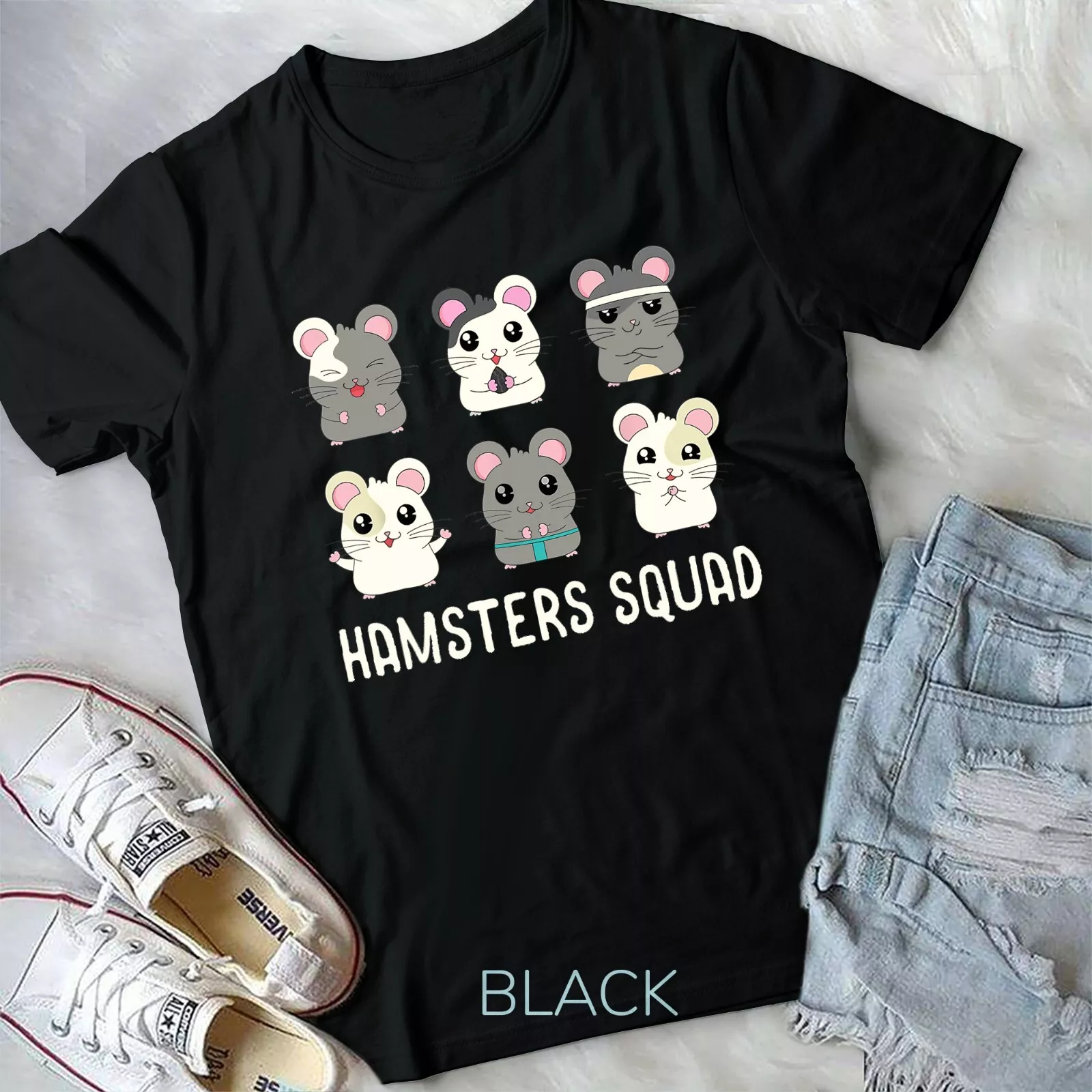 Gildan Funny Hamster Hamsters Squad Girls Boys Hamster Lover Unisex T-shirt - Walmart.com