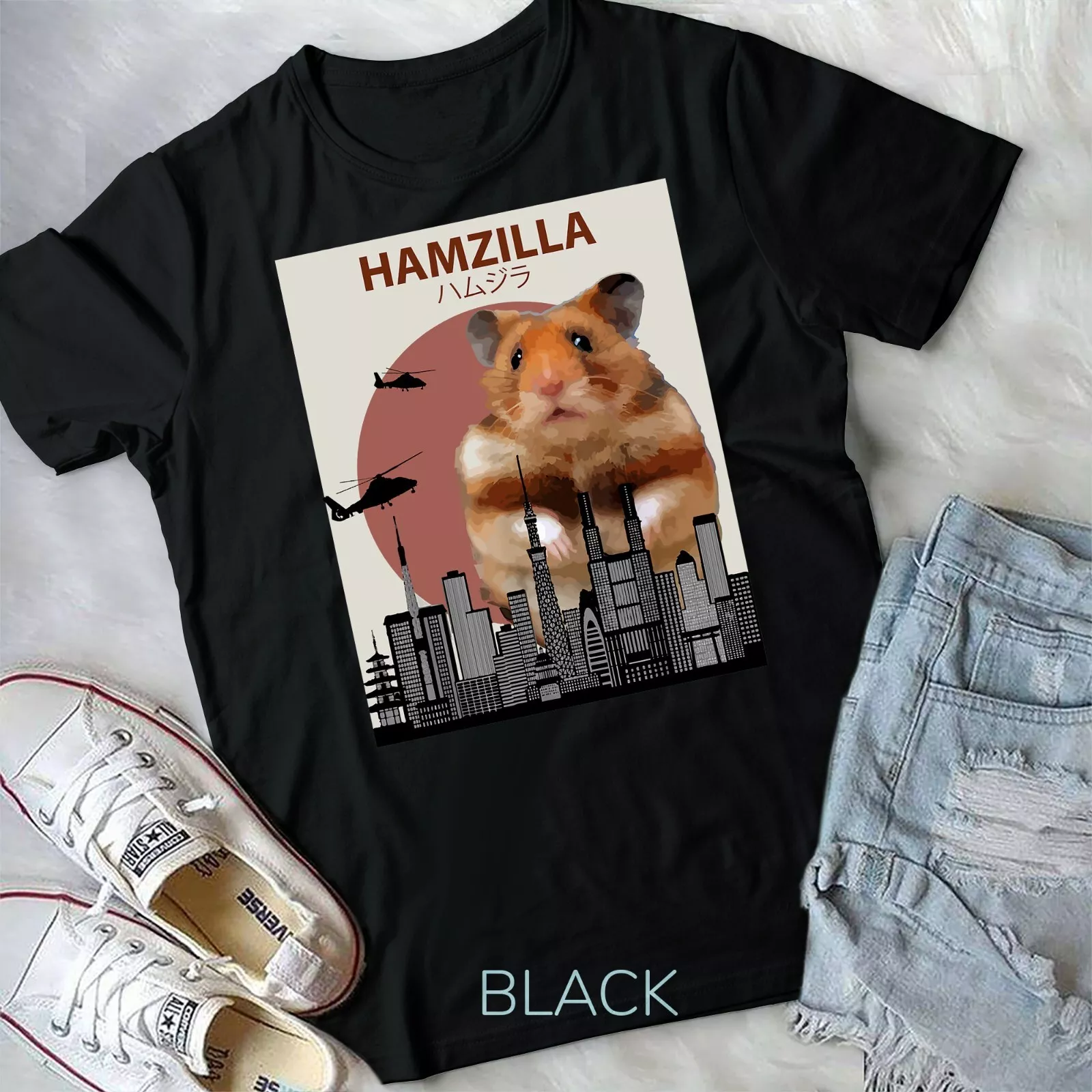 Gildan Funny Hamster Hamzilla- Cute Gift for Hamster Lovers Unisex T ...