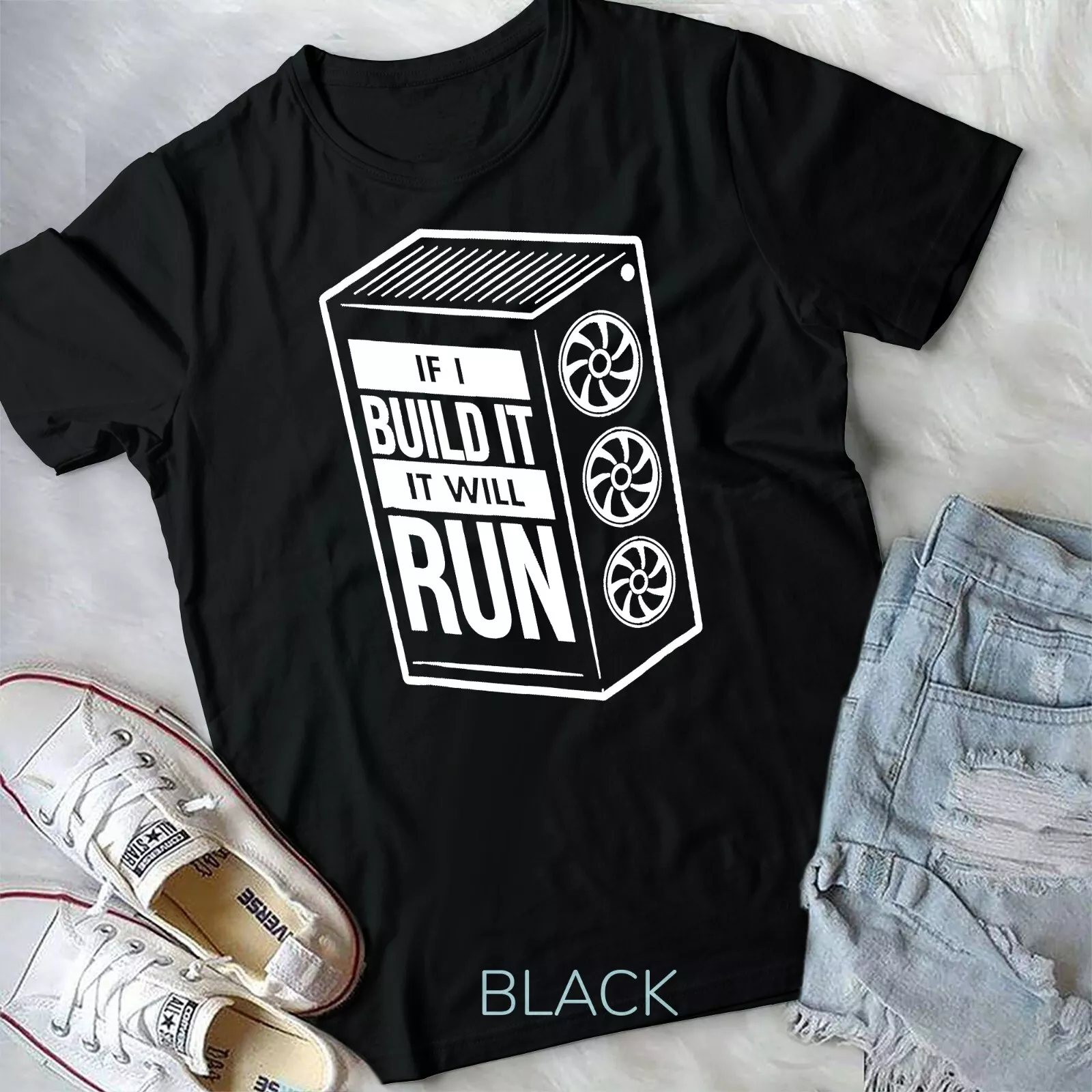 Gildan Funny Pc Builder Shirt - Computer Builder & Pc Gamer Gift Unisex ...