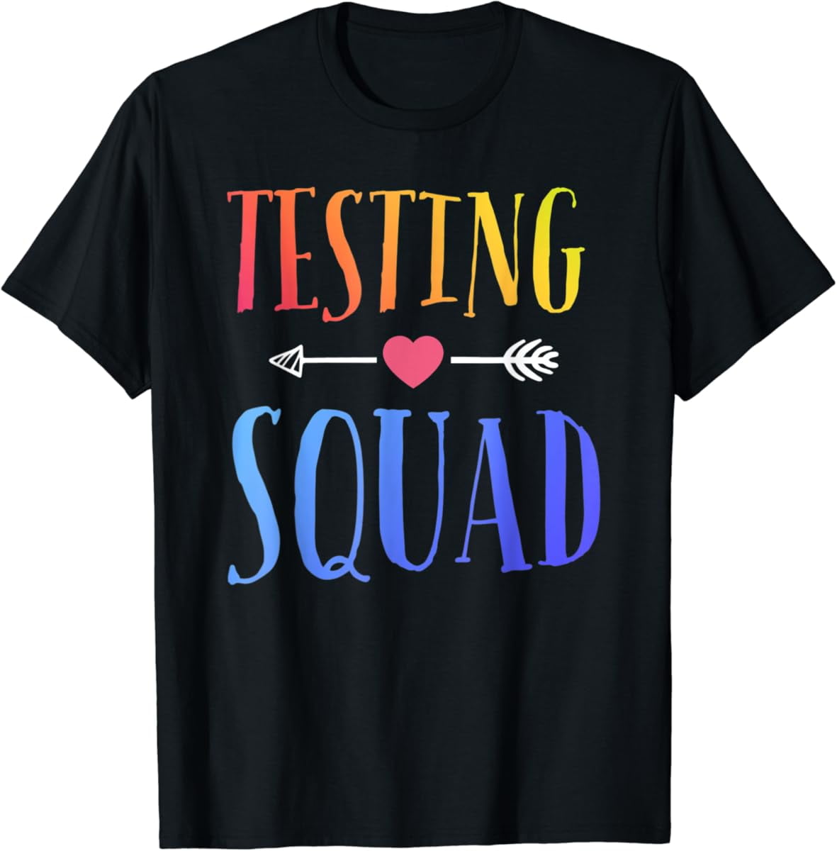 Gildan Funny Testing Squad Costume Test Day Graduation Teacher T-Shirt ...