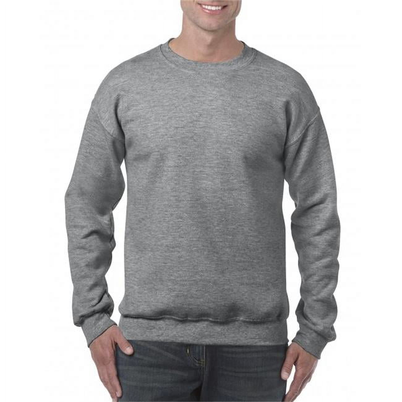 Gildan G18000-Graphite Heather-3X Heavy Blend Adult Crewneck Sweatshirt ...