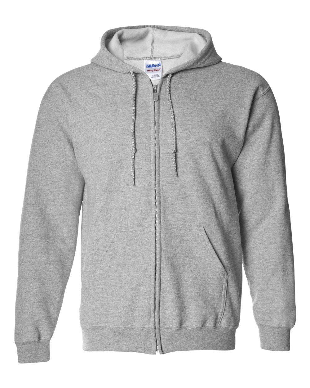 Gildan G186 Adult Heavy Blend™ 8 oz. 50/50 Full-Zip Hood (2 PACK ...