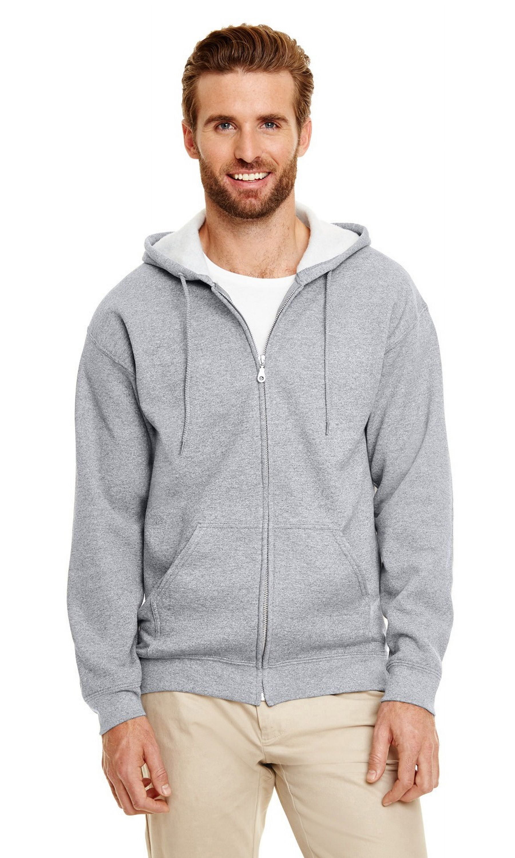 Gildan G186 Adult Heavy Blend Adult 8 Oz. 50/50 Full-Zip Hood - Walmart.com