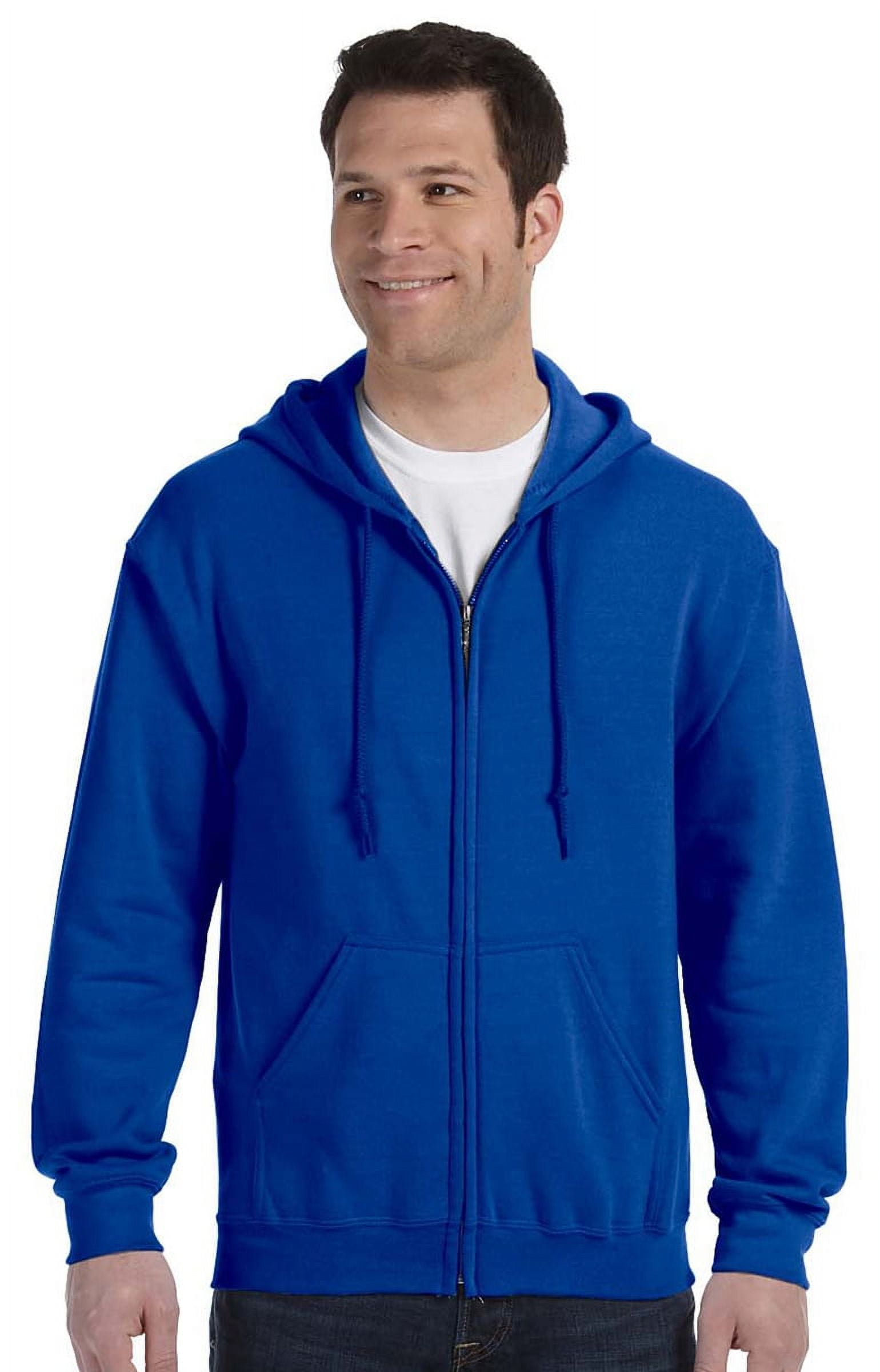 Gildan G186 HeavyBlend Men's Full-Zip Hood -Royal-2X-Large - Walmart.com