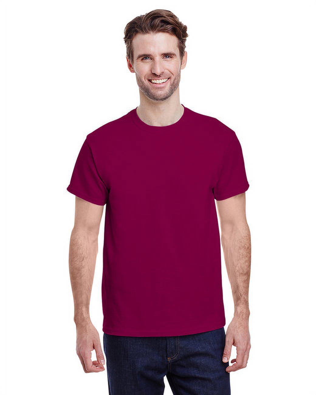Gildan G500 Adult Unisex Berry Heavy Cotton T-Shirts, 3 Pack in Size ...