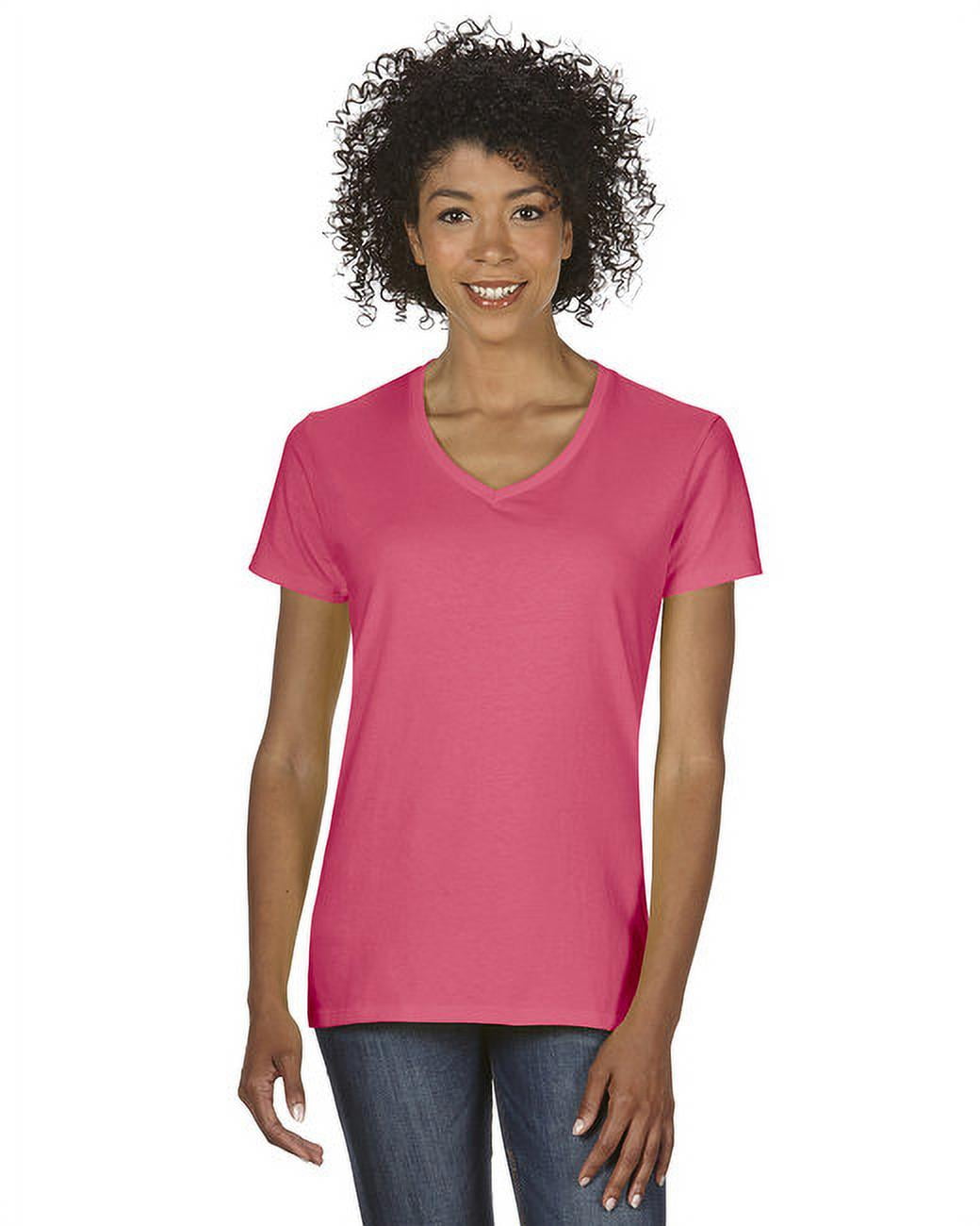 Gildan G500VL Ladies Heavy Cotton V-Neck T-Shirt - Walmart.com