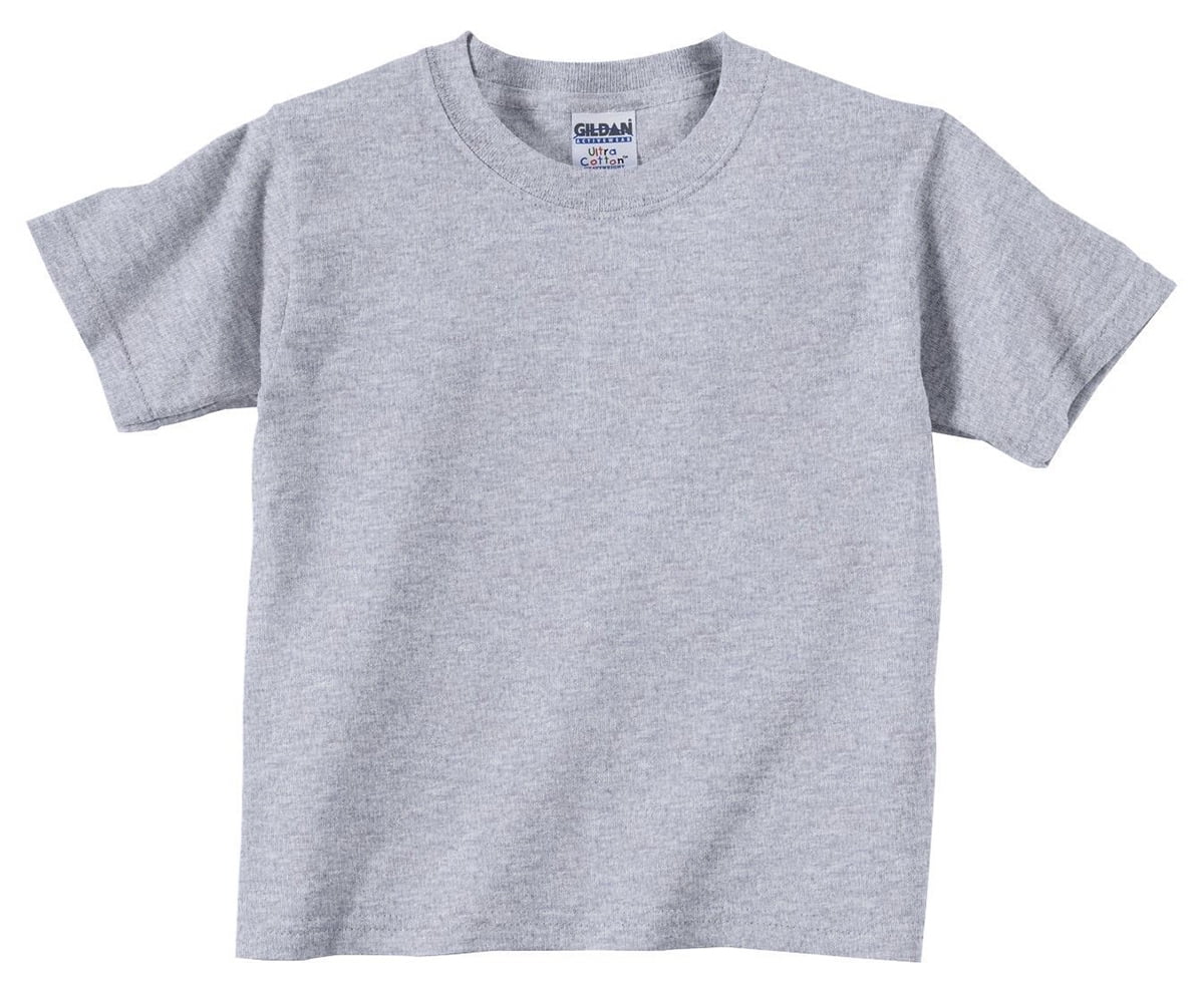 Gildan G510P Toddler Heavy Cotton T-Shirt, Sport Grey, 2T, Pack Of 2 ...