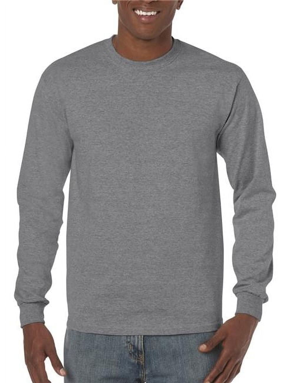 Gildan G5400-Graphite Heather-L Heavy Cotton Adult Long Sleeve Tee ...