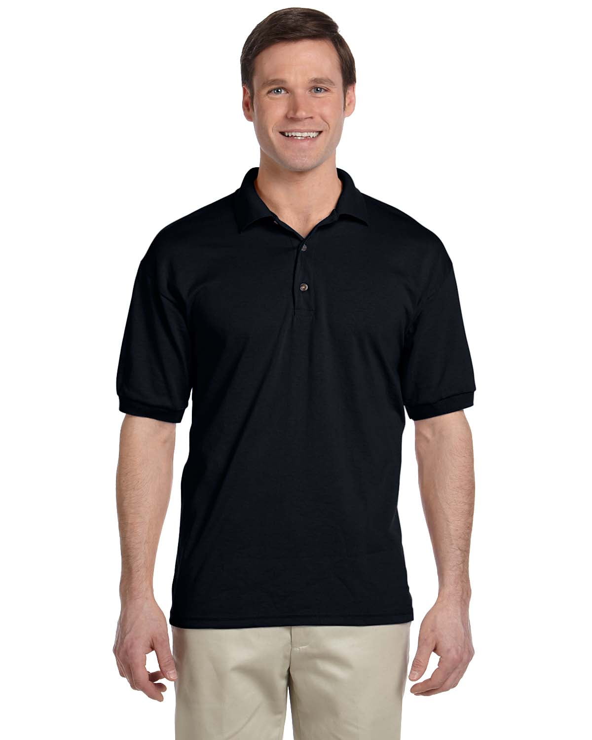 Gildan G880 DryBlend 6-Ounce Jersey Knit Sport Shirt, Black, 3X, Pack ...