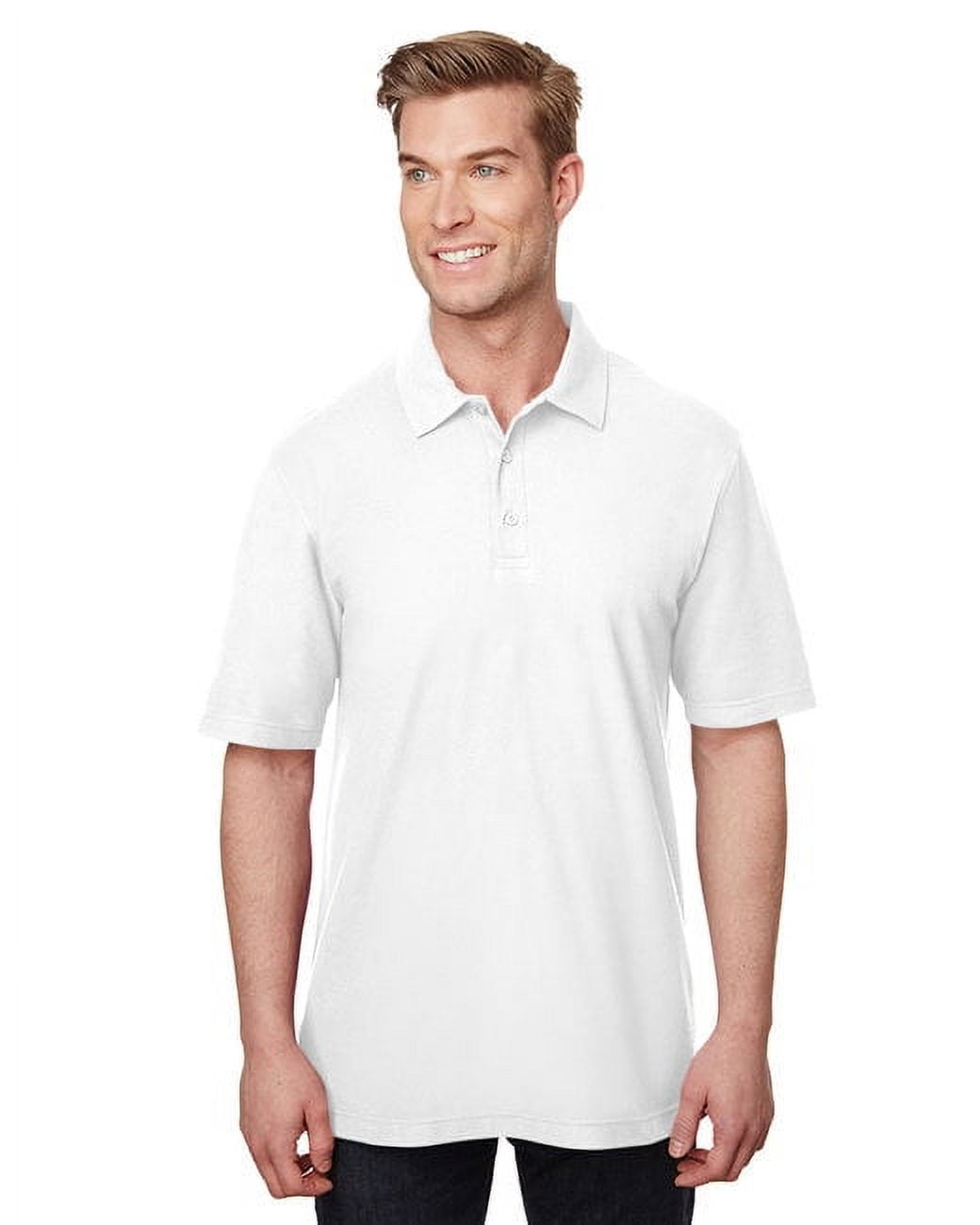 Gildan GCP800 Dryblend Adult CVC Polo, 3X, White - Walmart.com