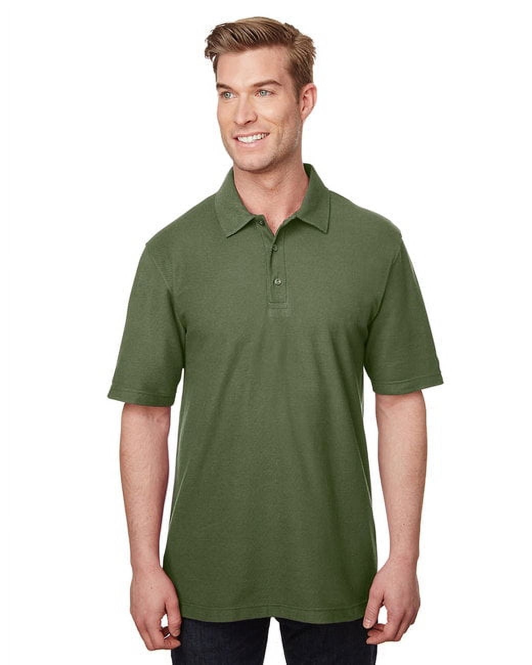 Gildan Dryblend? Men's CVC Polo - MILITARY GREEN - 4XL - Walmart.com