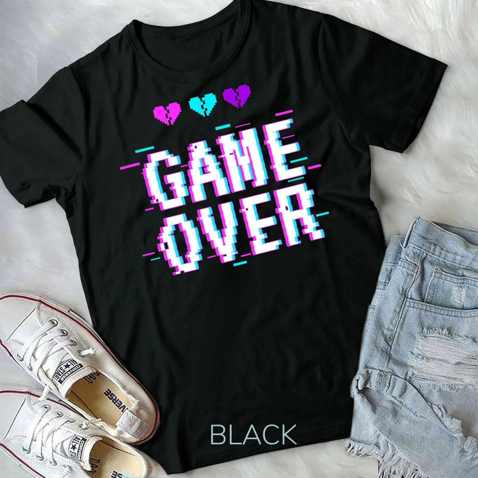 Gildan Game Over Pastel Kawaii Aesthetic Harajuku Eboy Egirl Emo ...