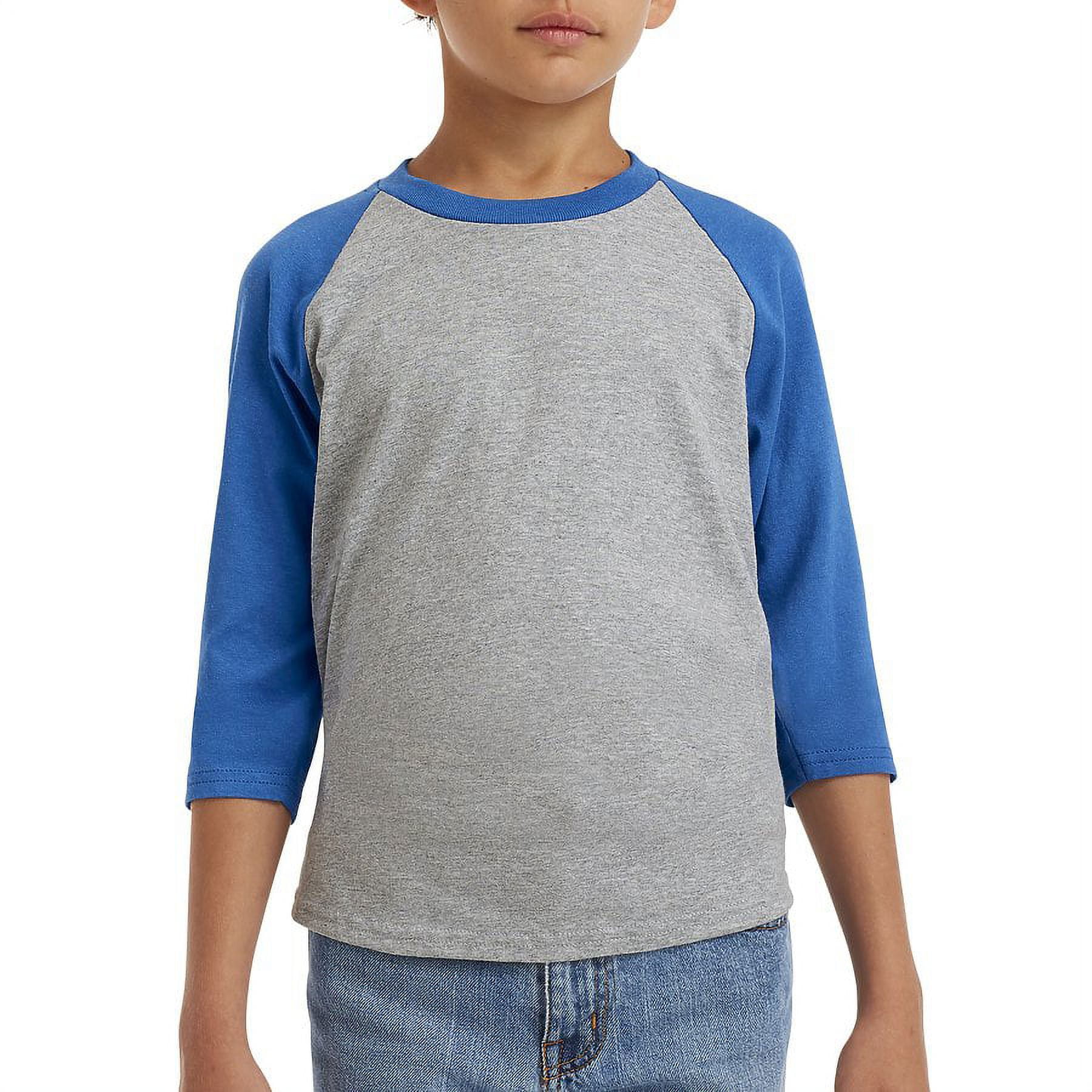 Gildan Girl's Heavy Cotton 3/4 Raglan T-Shirt - Walmart.com