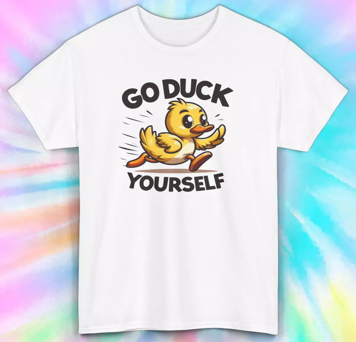 Gildan Go Duck Yourself Funny Tee Attitude Humor Adult Shirt Quirky ...