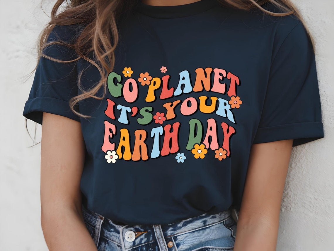 Gildan Go Planet Awareness Tee, Funny Environmental Message With Planet ...