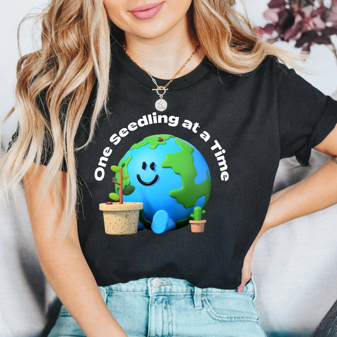 Gildan Grow More Trees Tee, Garden Reforestation And Nature Support ...