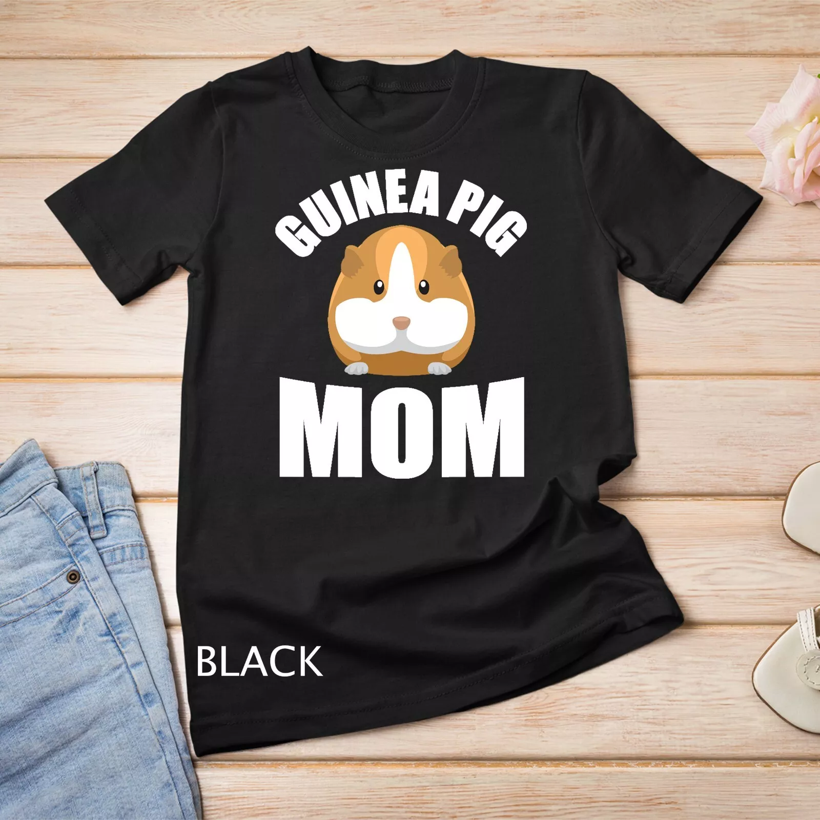 Gildan Guinea Pigs Mom Cute Guinea Pig Owner Lover Unisex T-Shirt ...