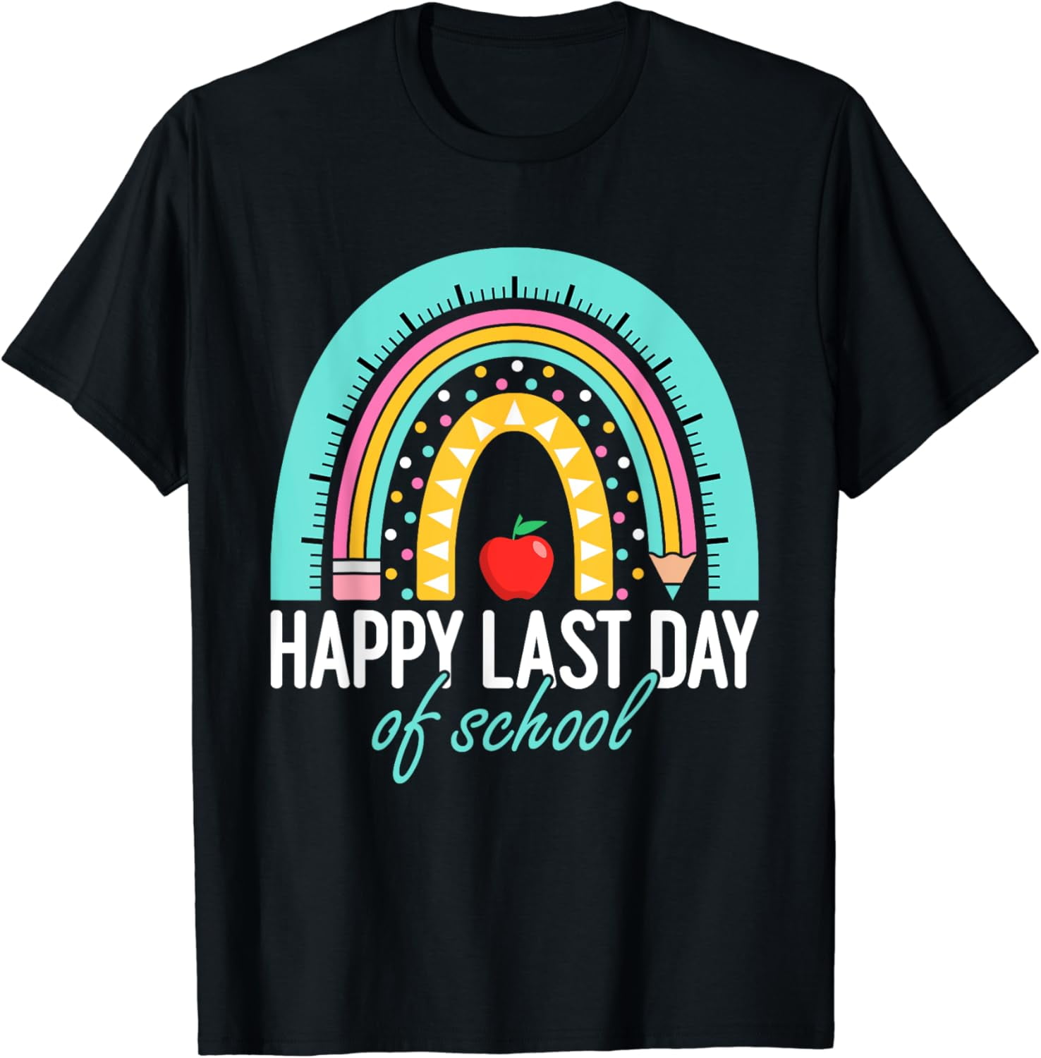 Gildan Happy Last Day of School Teacher End of School Year Kids T-Shirt ...