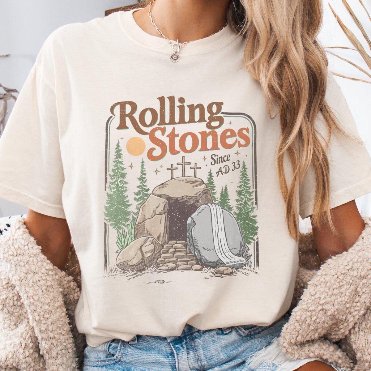 Gildan He Is Risen Tee, Bold Christian Shirt With Resurrection Message ...