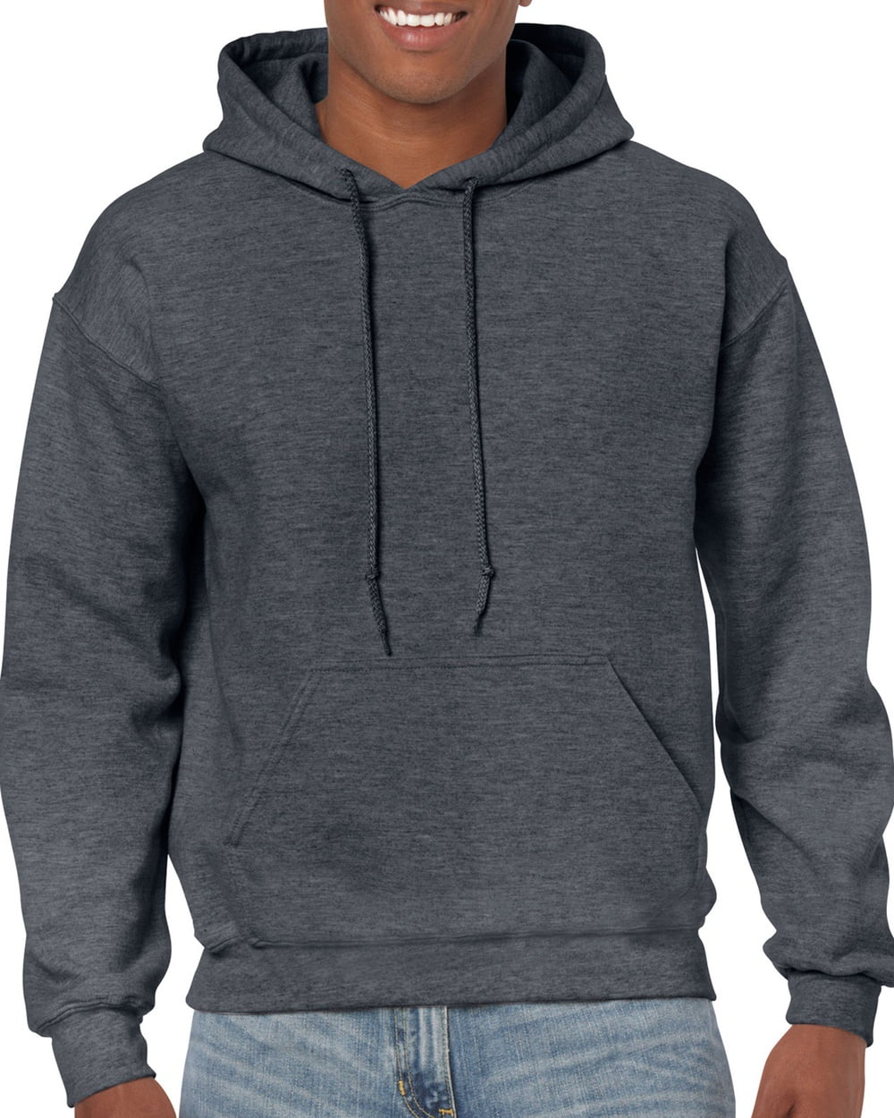 Gildan Heavy Blend Hood Dk Hth - Walmart.com