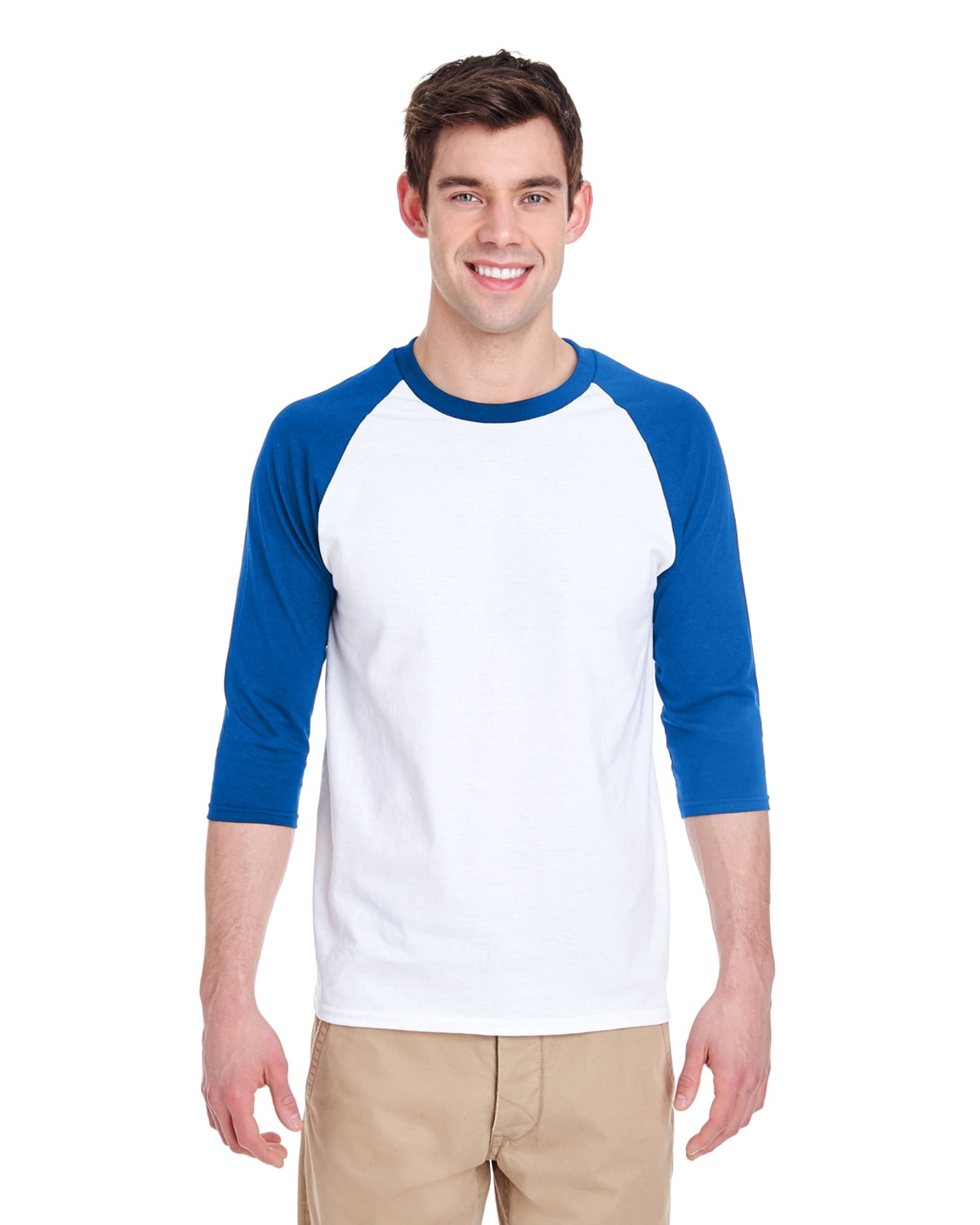 Gildan Heavy Cotton Adult 3/4 Raglan Tee - Walmart.com