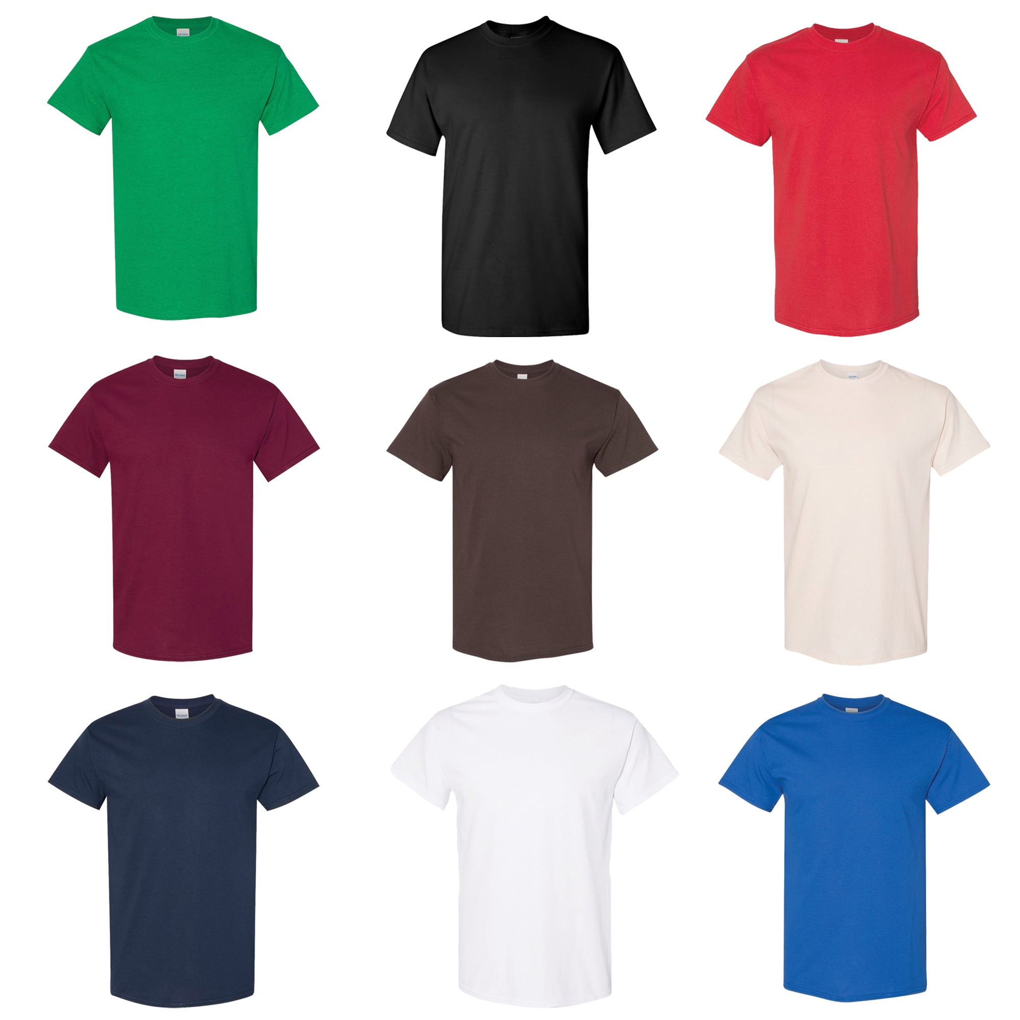 Gildan Heavy Cotton Assorted Mix Color Tee Shirts - Bulk T-Shirts ...