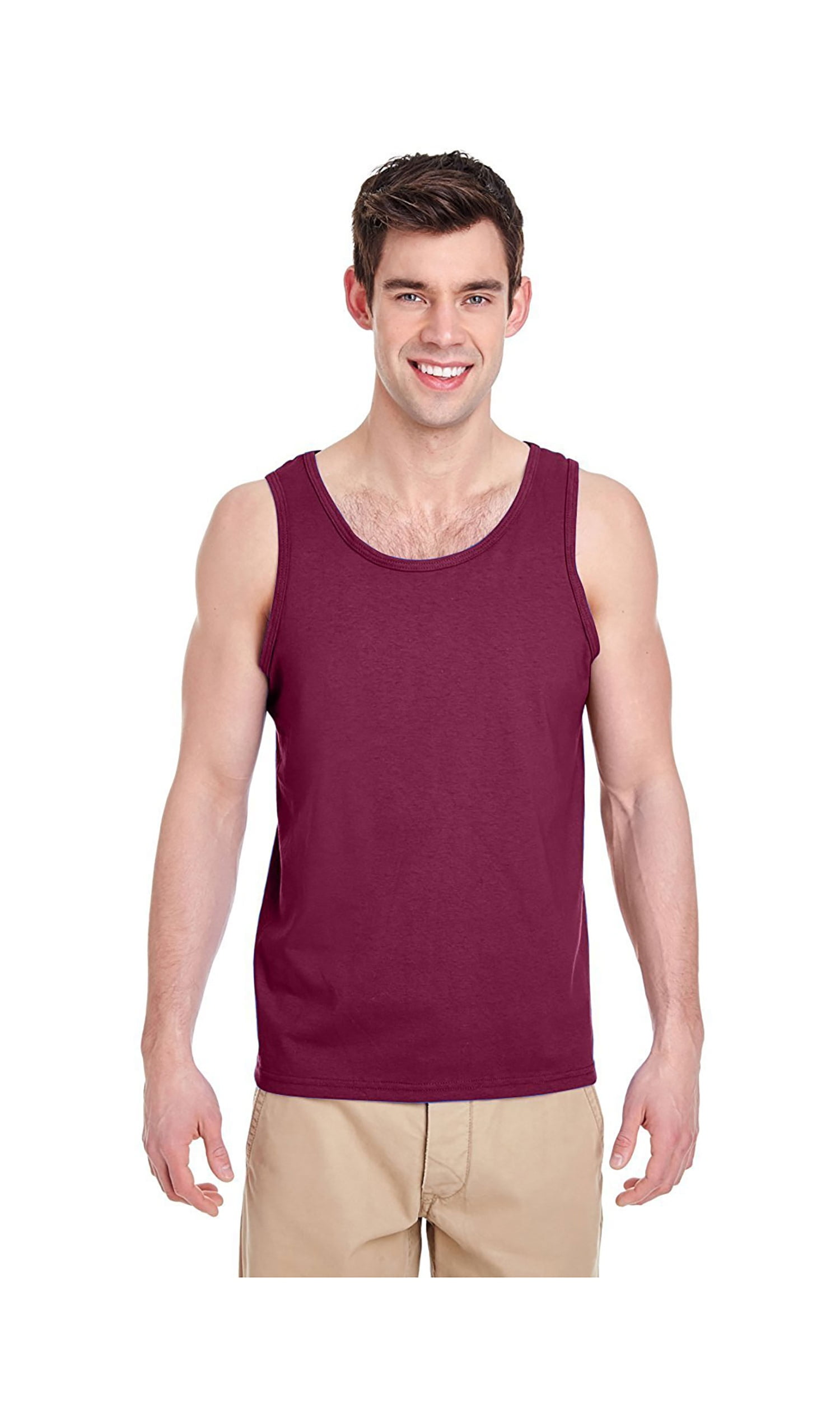 Gildan Heavy Cotton Men's Tank Top, Style G5200 - Walmart.com