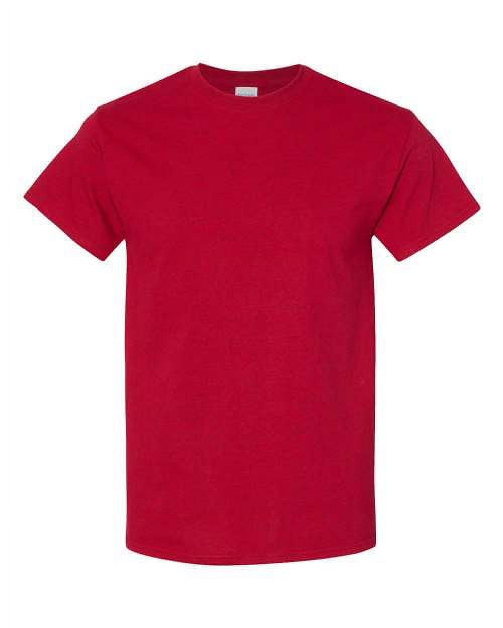 Gildan - Heavy Cotton T-Shirt - 5000 Antique Cherry Red xl 4 Pack ...