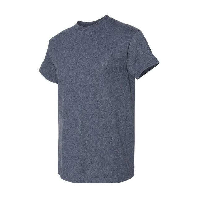 Gildan - Heavy Cotton T-Shirt - 5000 - Heather Navy - Size: L - Walmart.com