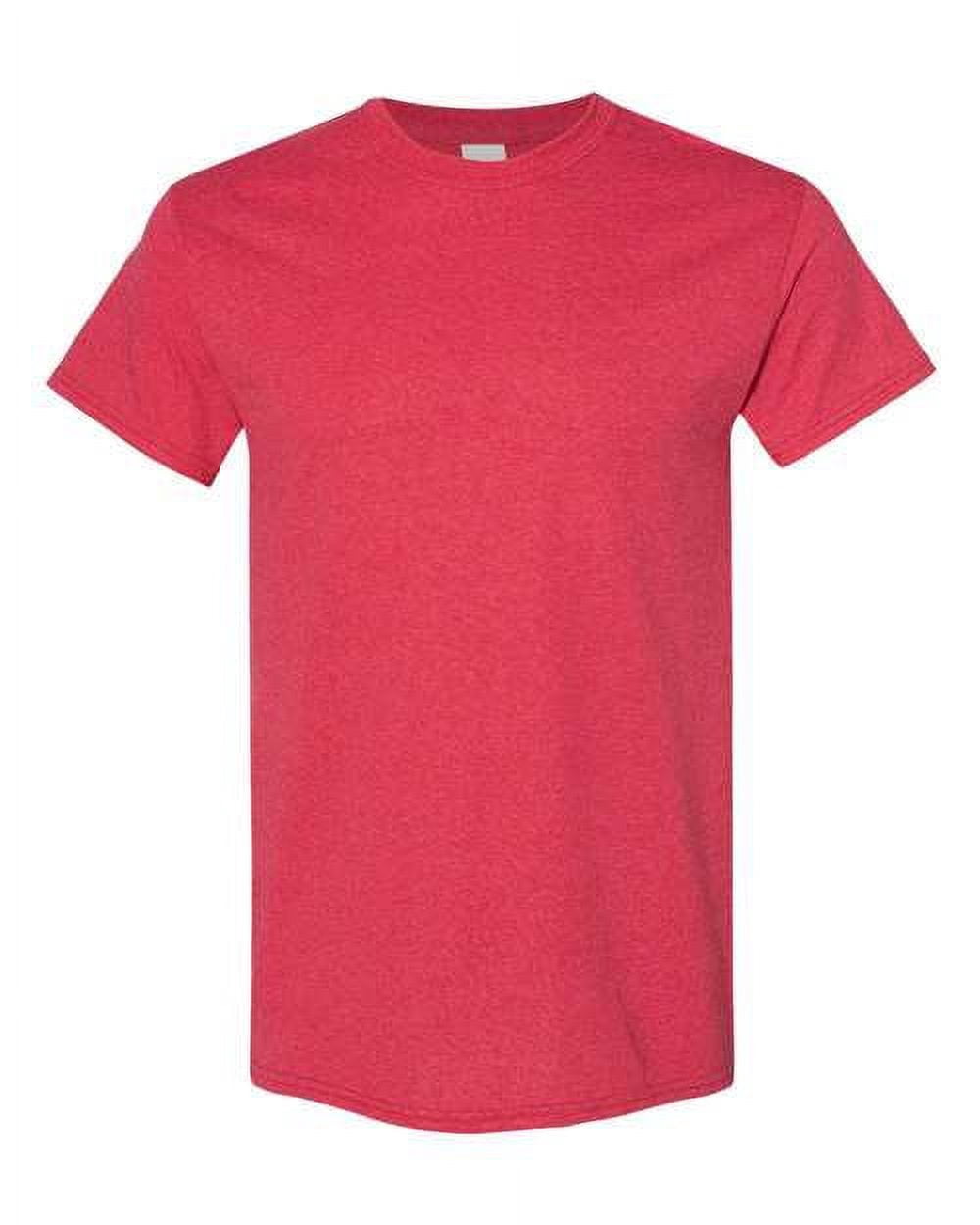 Gildan - Heavy Cotton T-Shirt - 5000 Heather Red M 4 Pack - Walmart.com