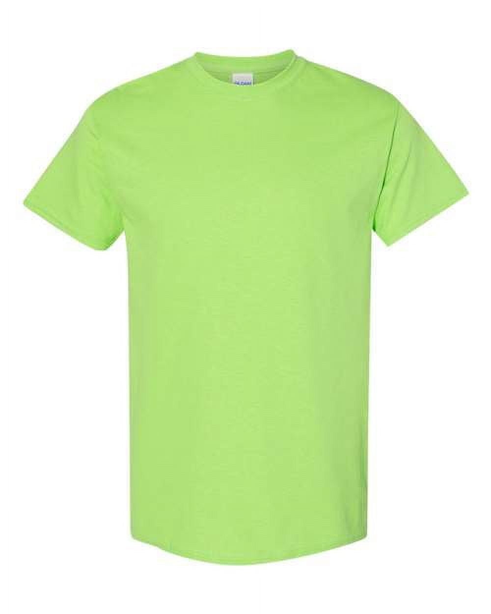 Gildan - Heavy Cotton T-Shirt - 5000 Lime M 4 Pack - Walmart.com