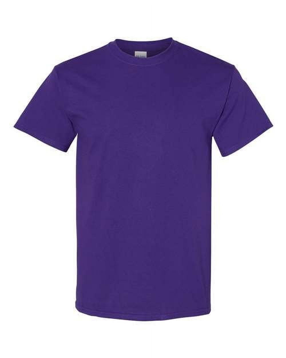 Gildan - Heavy Cotton T-Shirt - 5000 Purple 2XL 4 Pack - Walmart.com