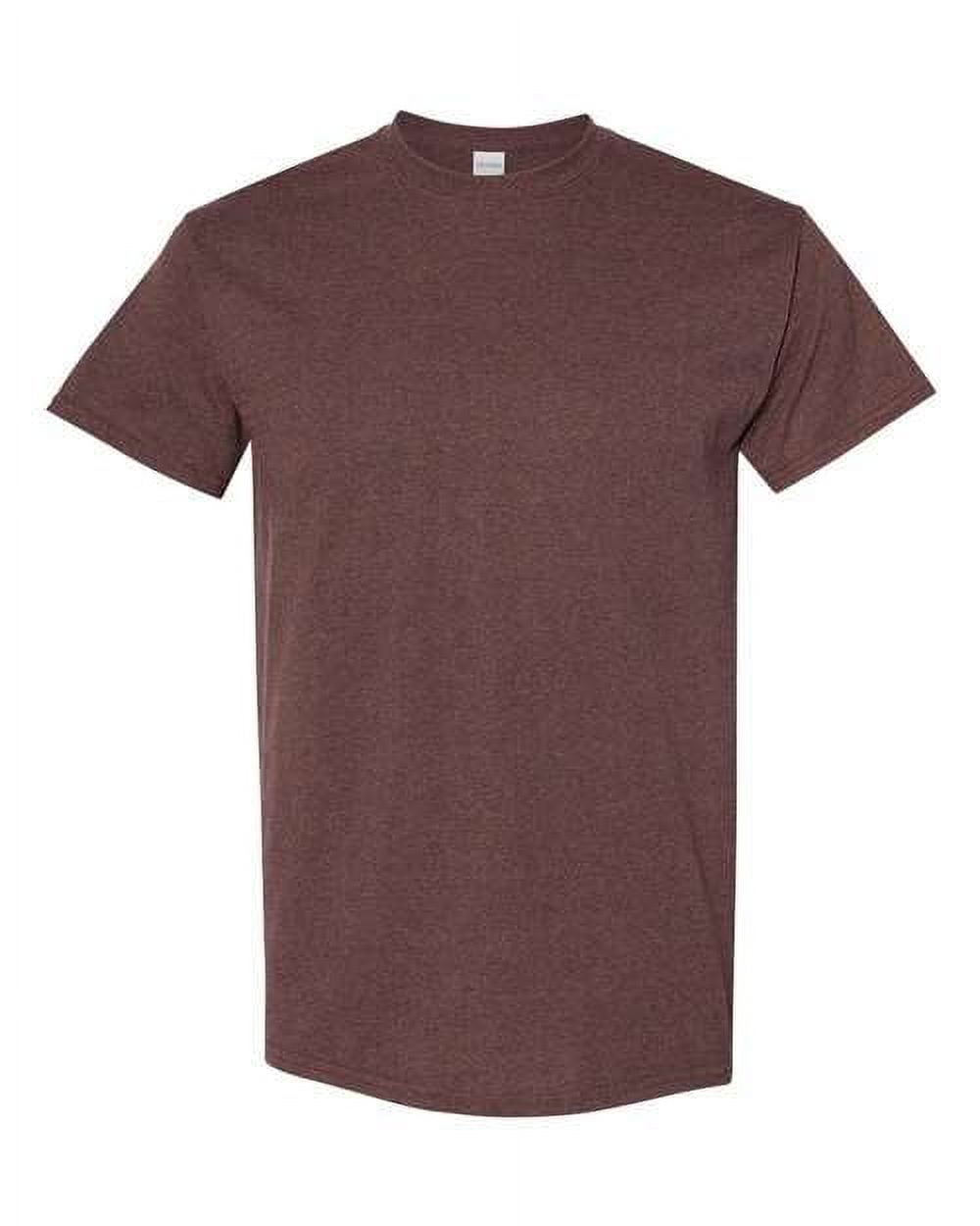 Gildan - Heavy Cotton T-Shirt - 5000 Russet L 4 Pack - Walmart.com