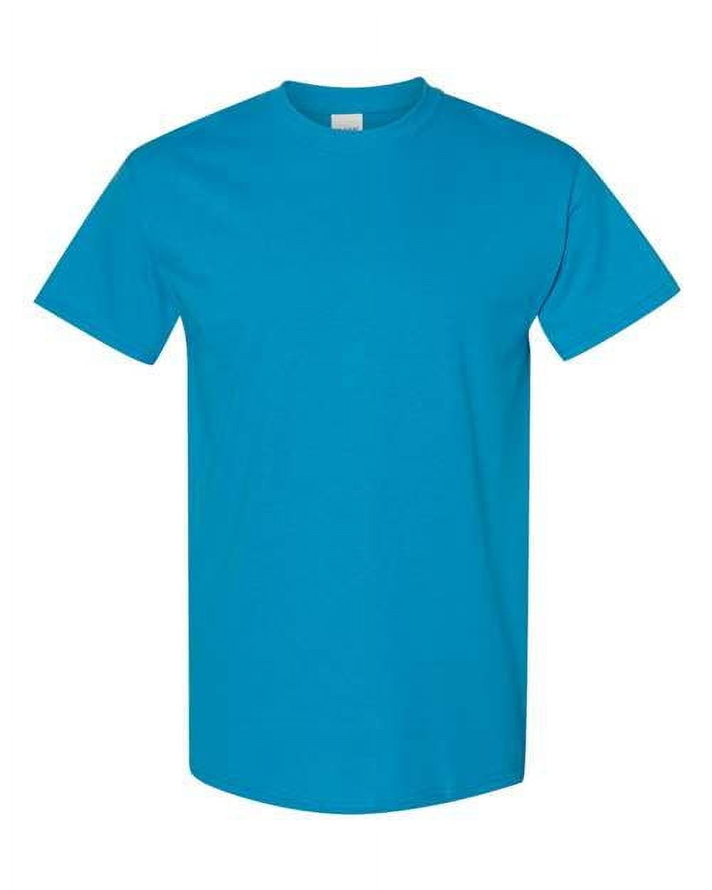 Gildan - Heavy Cotton T-Shirt - 5000 Sapphire M 4 Pack - Walmart.com