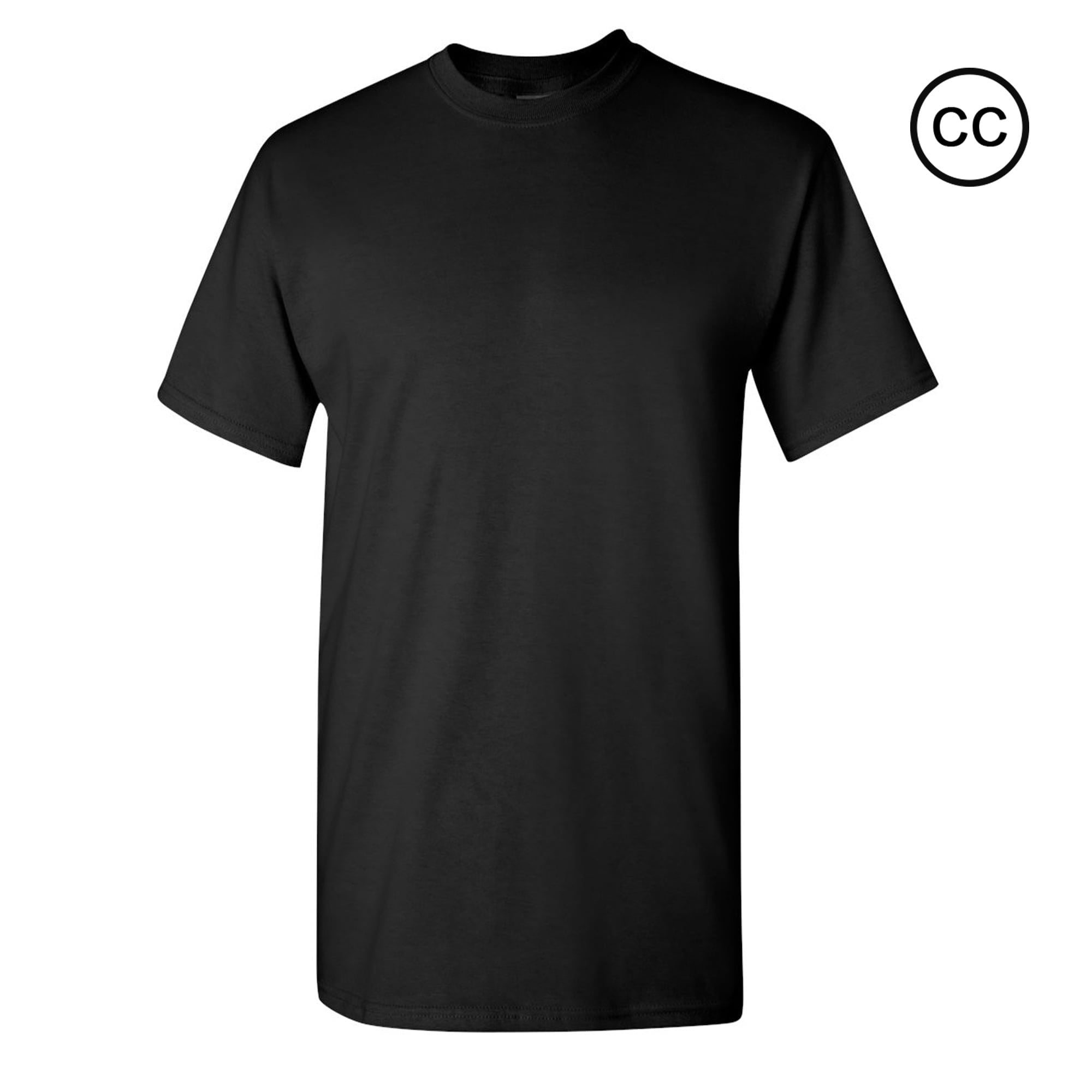 Crown Craze Heavy Cotton T-Shirt for Men | 100% Cotton Classic Fit Short Sleeve Black Tee, 4XL ...