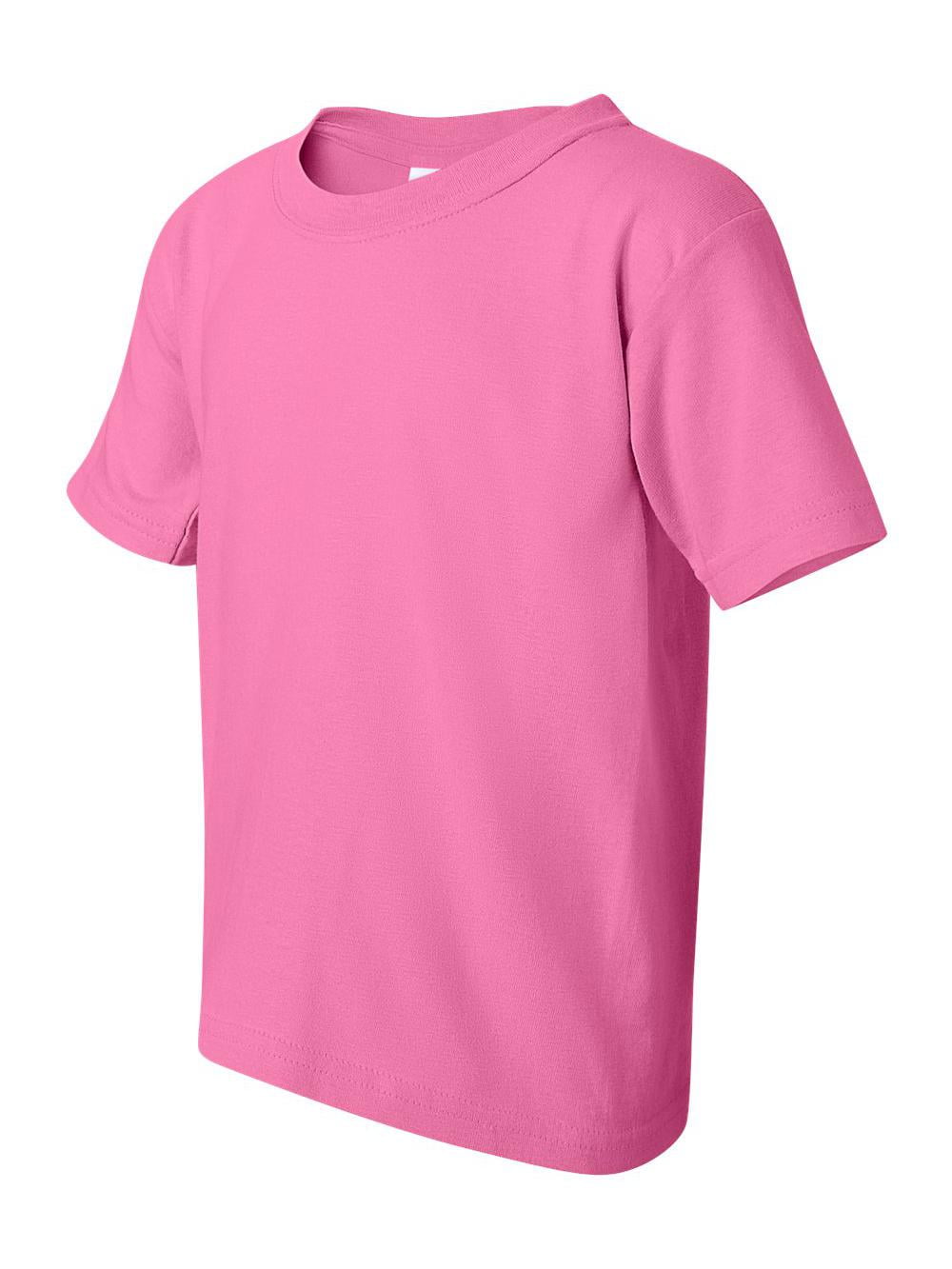 Gildan - Heavy Cotton Youth T-Shirt - 5000B - Azalea - Size: L ...