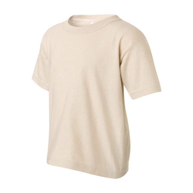 Gildan - Heavy Cotton Youth T-Shirt - 5000B - Sand - Size: M - Walmart.com