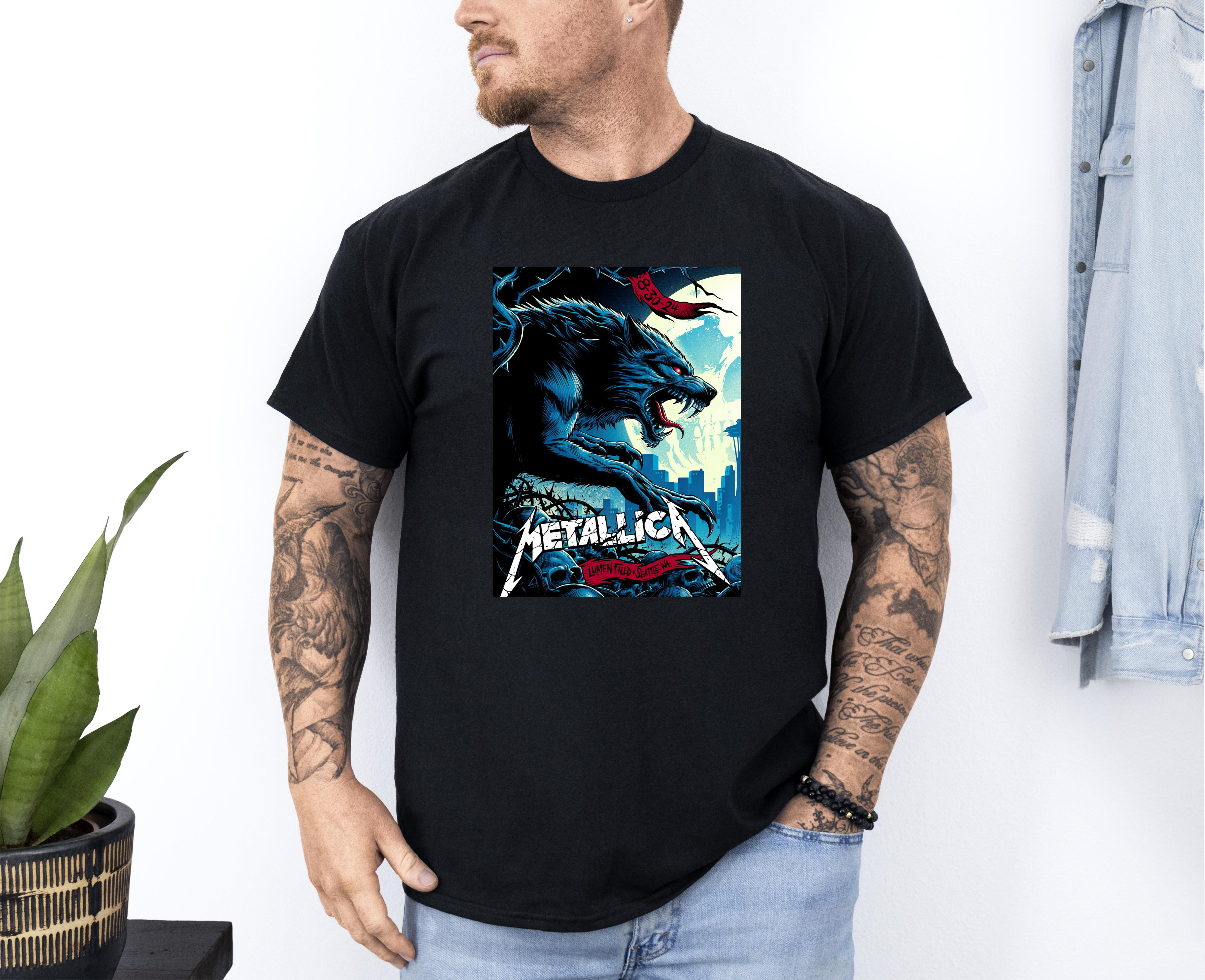 Gildan Heavy Metal Band Seattle Concert Poster-Inspired Shirt, M72 Tour ...