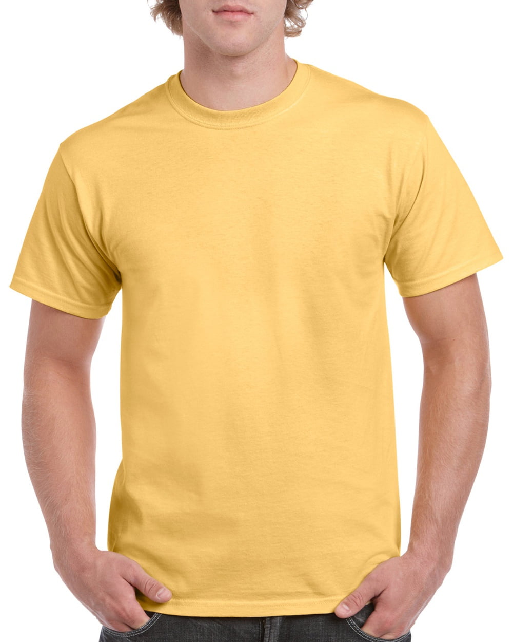 Gildan HeavyCtn T Yellow Haze - Walmart.com