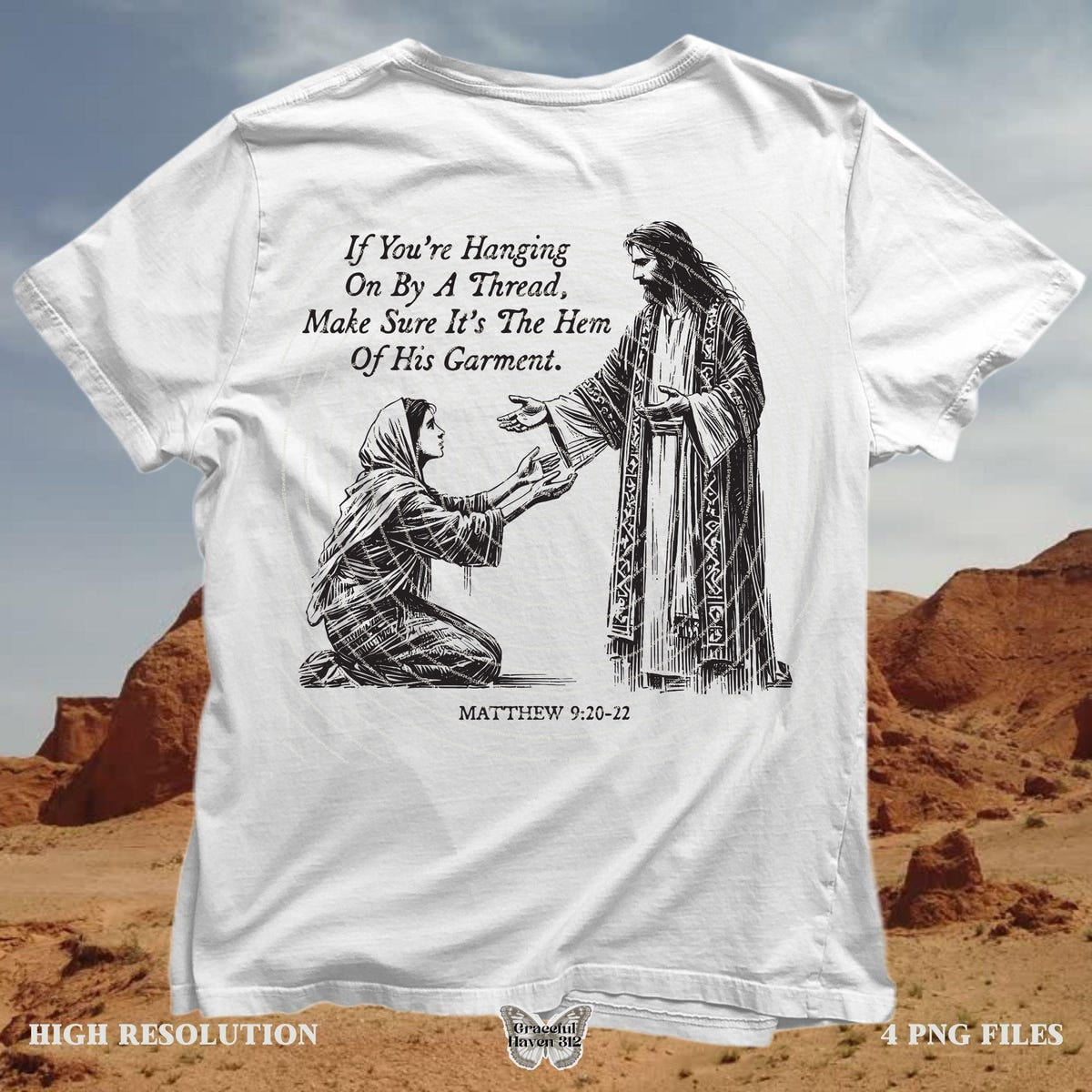 Gildan Hem Of His Garment Shirt, Inspirational Christian Tee With ...
