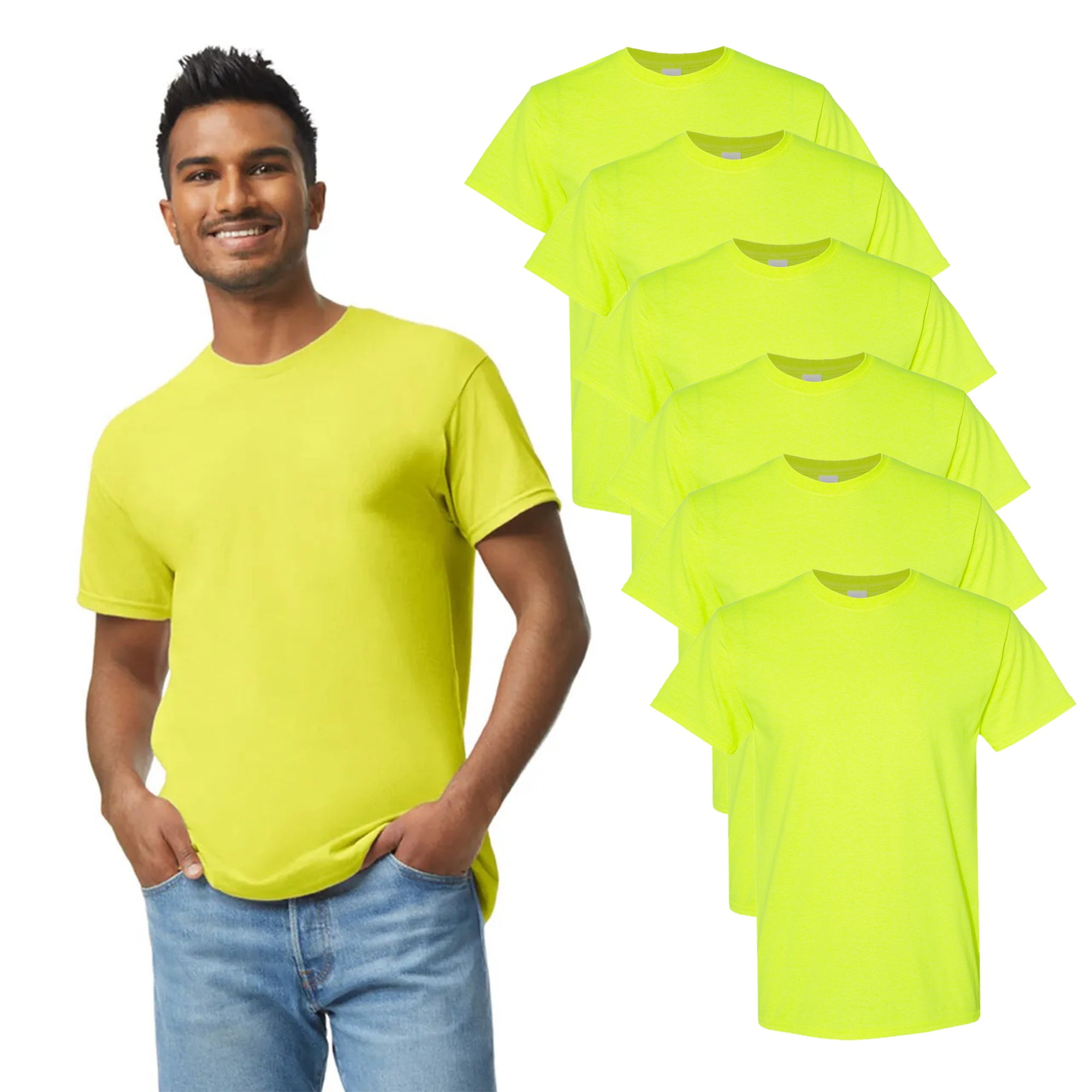 Gildan Hi-Vis Short Sleeve Work Safety T-Shirt | High Visibility ...